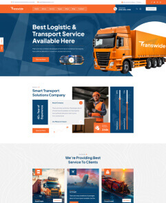 Home Four || Transwide || Professional Transportation & Logistics HTML ...